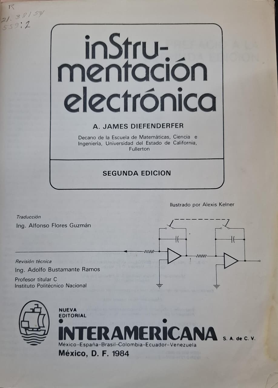 Instrumentación electrónica /A. James Diefenderfer ; traducción Alfonso ...